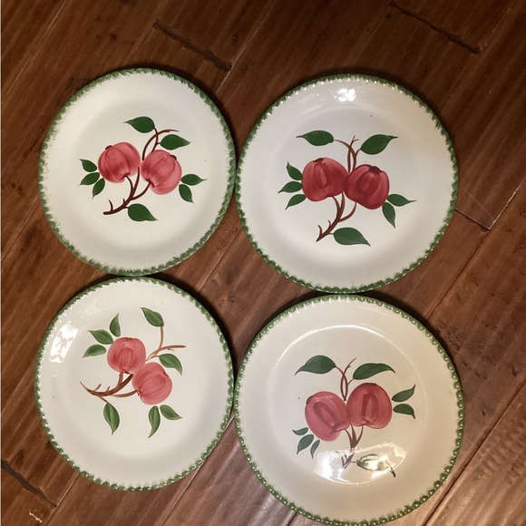 Blue Ridge | Dining | Four Blue Ridge Apple Dinner Plates | Poshmark